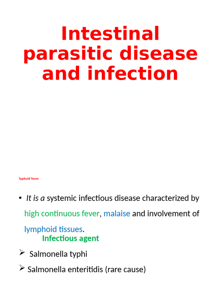 Intestinal Parasitic Diseases Overview | PDF | Immunology | Microbiology