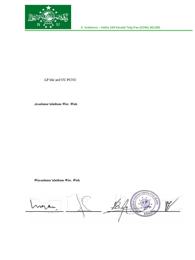 0001 Undangan Rapat HSN | PDF