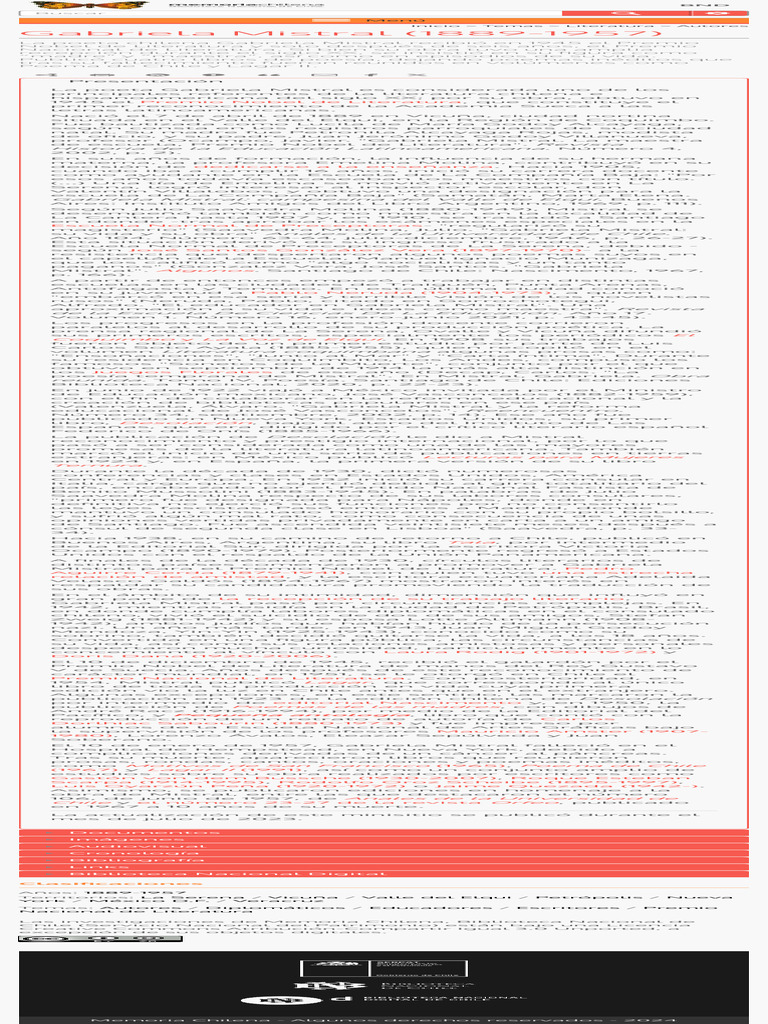 Gabriela Mistral (1889-1957) - Memoria Chilena, Biblioteca Nacional de ...