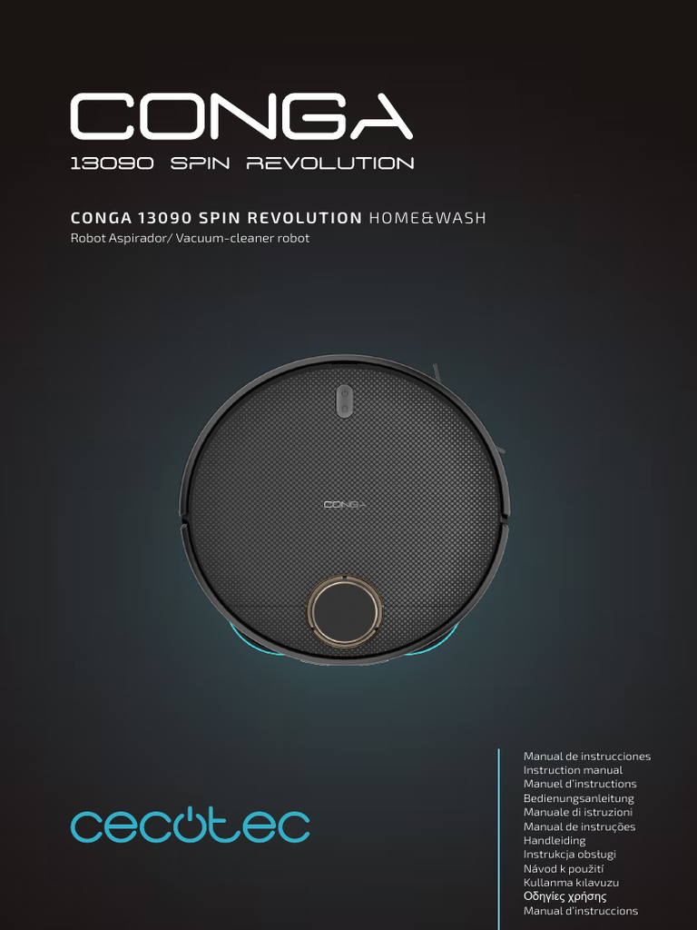Conga 13090 Spin Revolution Homewash - User - Manual | PDF | Agua ...