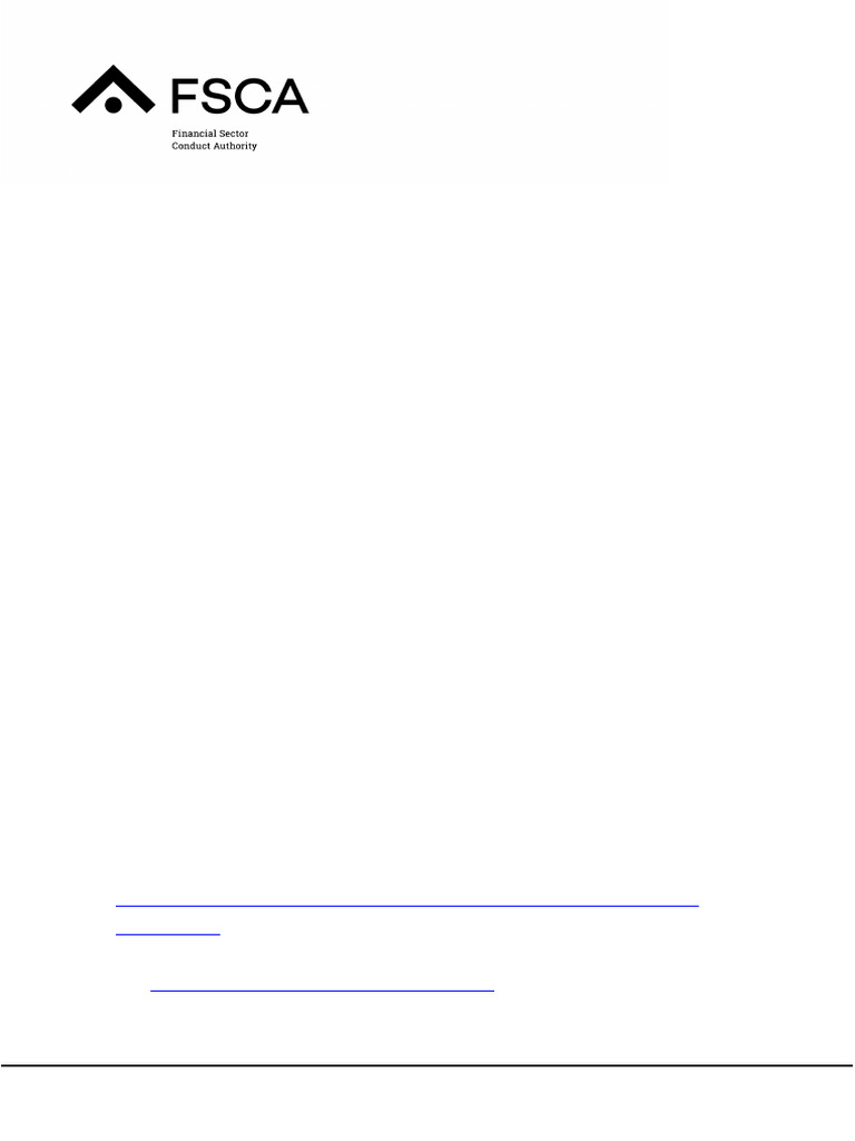 FSCA Press Release - The FSCA Warns The Public Against Individuals ...