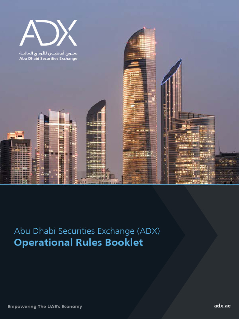 ADX Listing and Disclosure Regulations | PDF | Securities (Finance ...