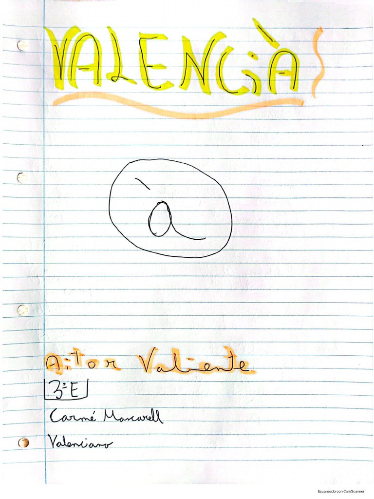 Libreta de Valenciano Tema 3y4 | PDF