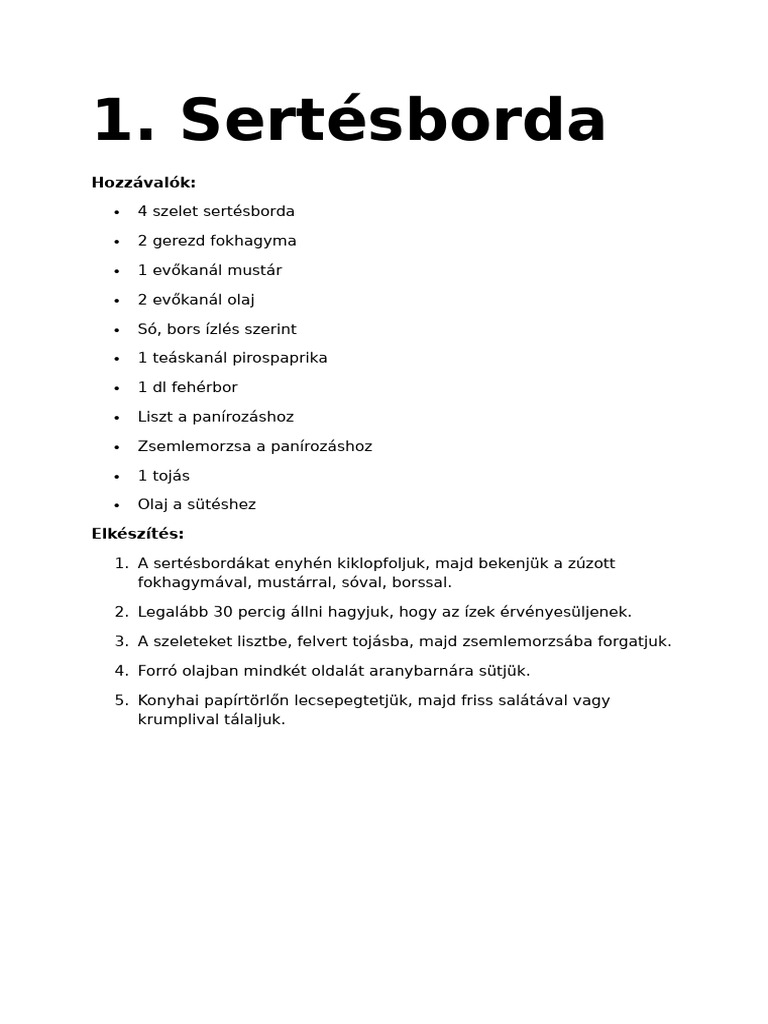 Recept 1 | PDF