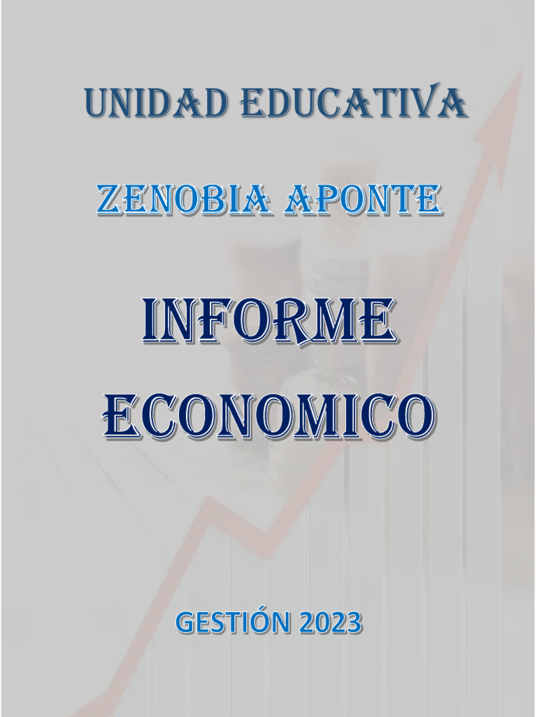 Informe Económico Unidad Educativa 2023 | PDF
