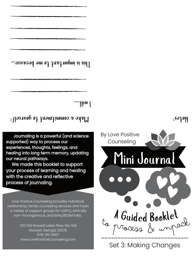Mini Journal 3 Making Changes | PDF