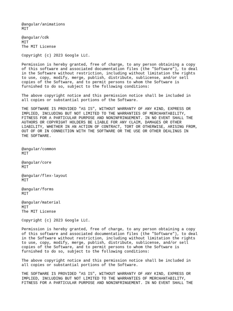 3 RD Party Licenses | PDF | License | Derivative Work