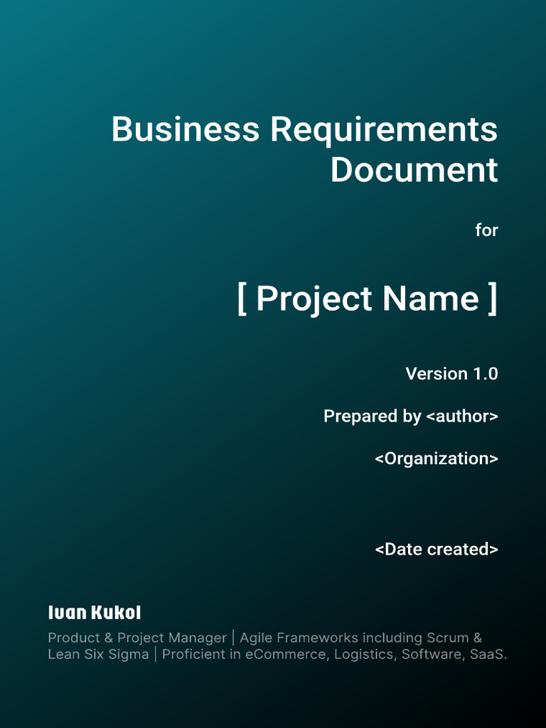 Business Requirements Document (BRD) | PDF