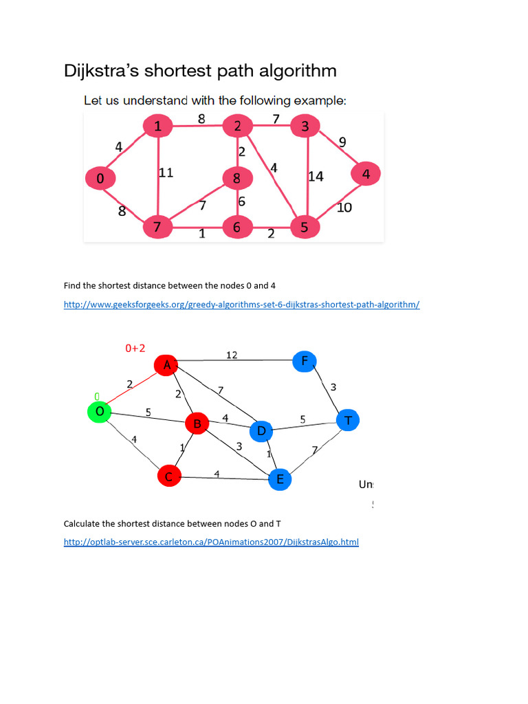 Dijkstra - Questions and Answers | PDF