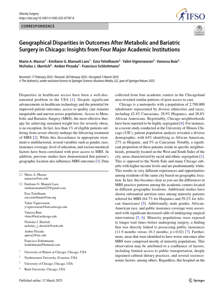 Geografical Disparities CBM 2025 | PDF | Health Care