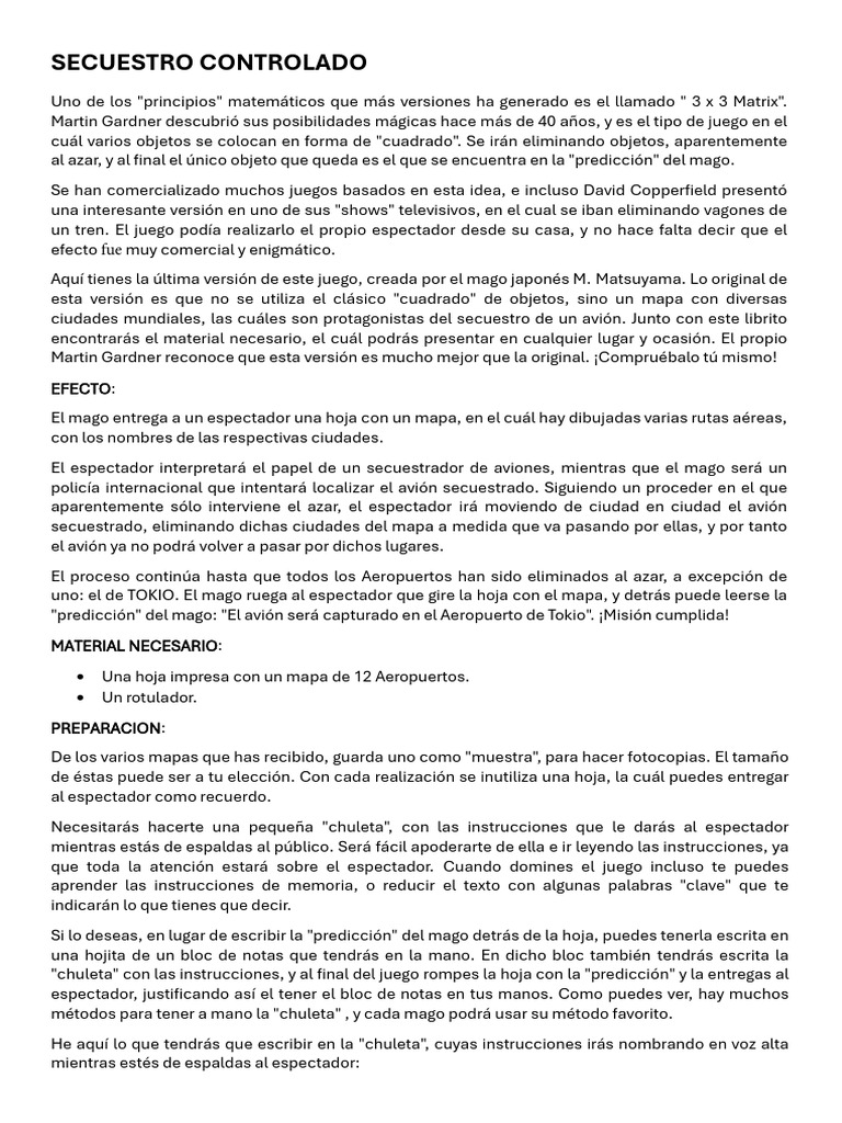 Secuestro Controlado | PDF