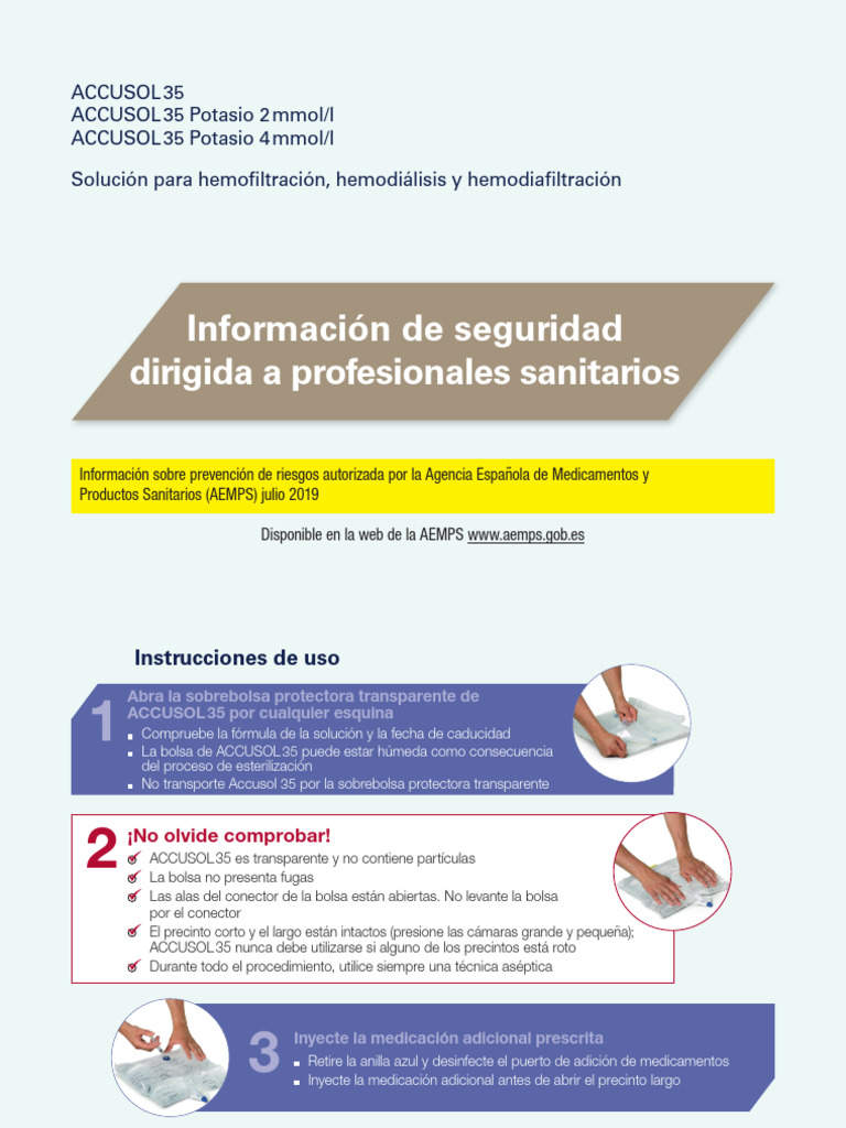 informacion de seguridad dirigida a profesionales | PDF | Medicamentos ...