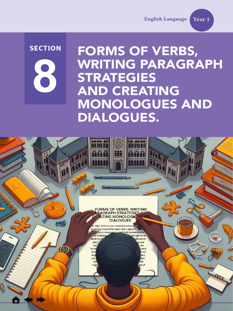 English Language LM Year 1 Section 8 LV | PDF | Grammatical Tense | Verb