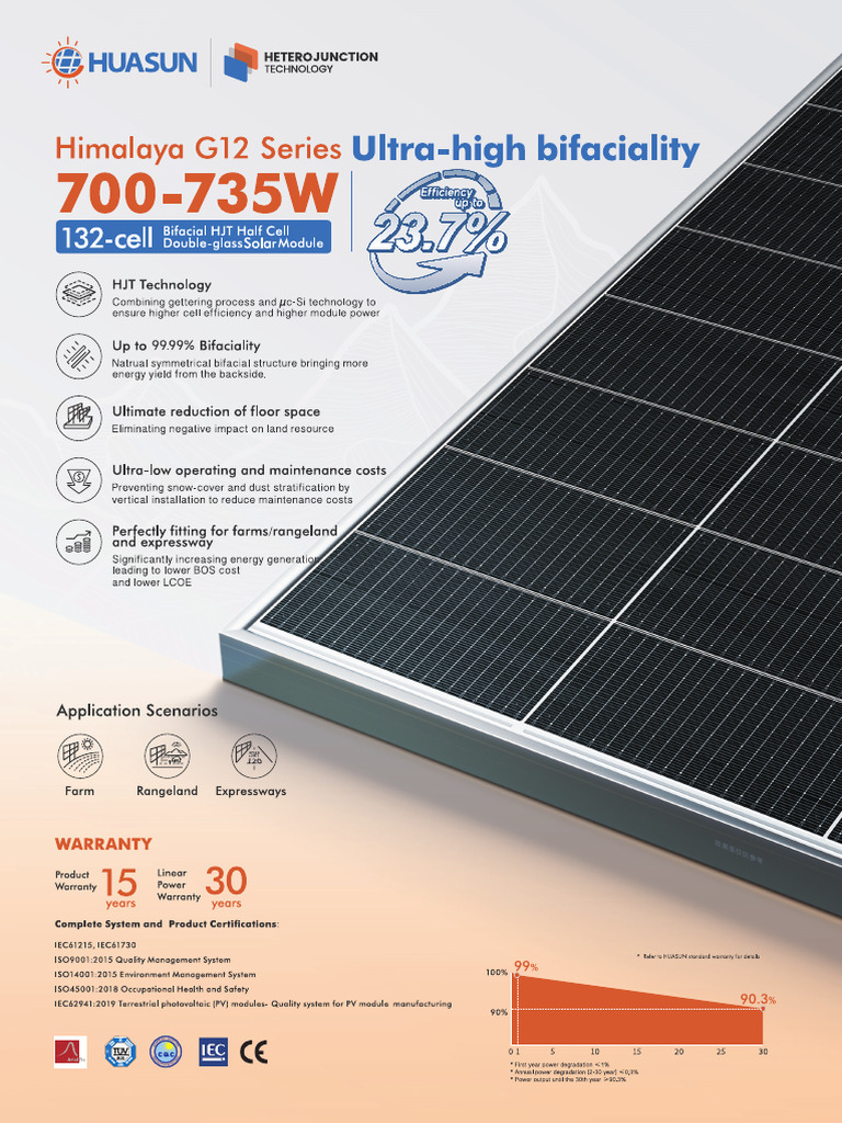Huasun 700w Datasheet | PDF