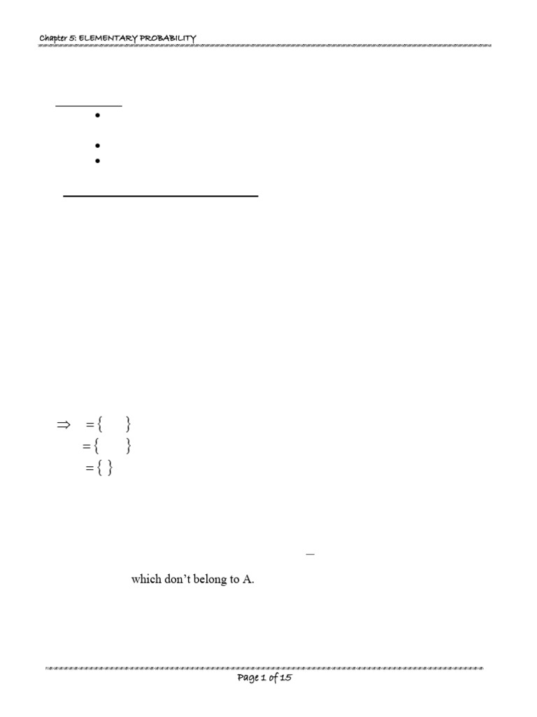 Chapter-5-Elementary Probabilit | PDF | Probability | Randomness