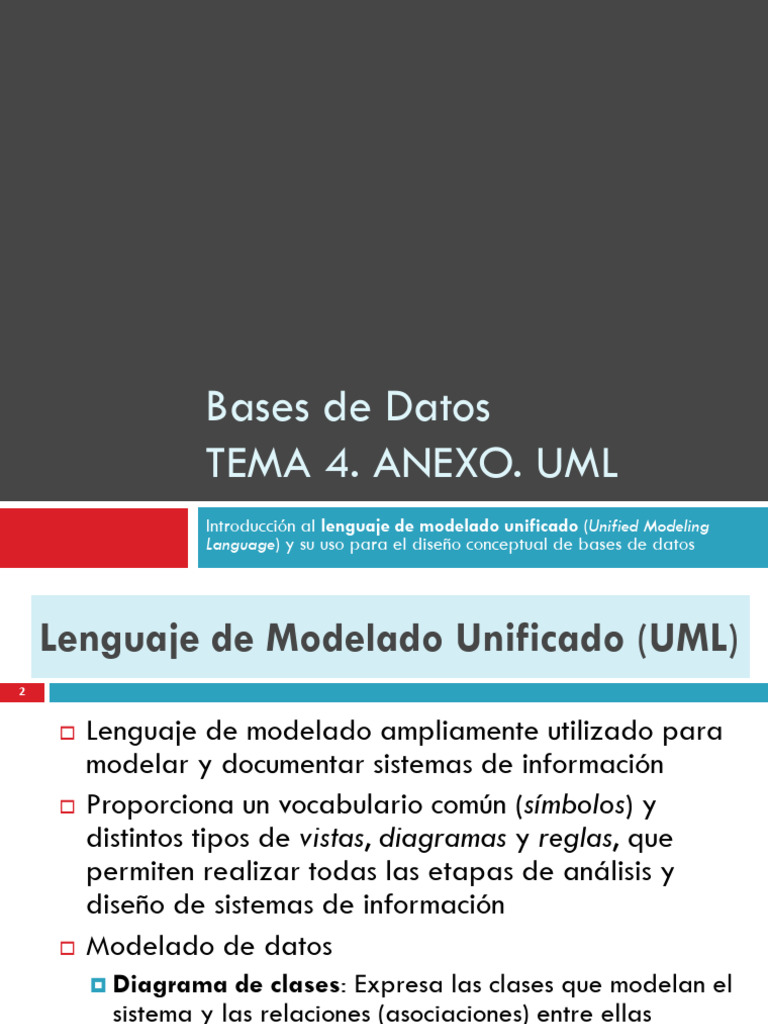 bd-t04-x-UML | PDF | Lenguaje de modelado unificado | Ingeniería de software