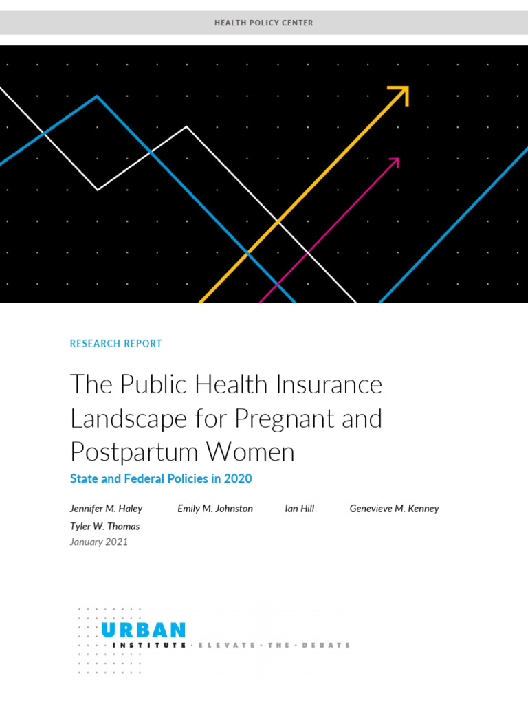 The Public Health Insurance Landscape For Pregnant and Postpartum Women ...