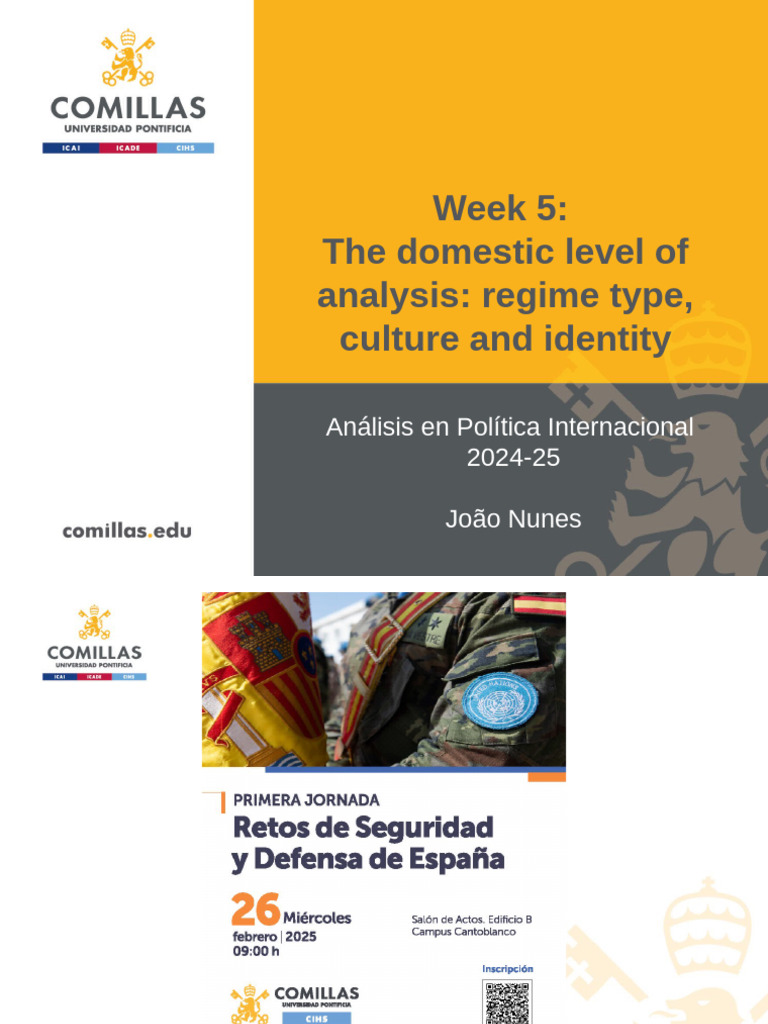 2024-25 Wk5 E6 Analytics API - The Domestic Level of Analysis - Regime Type, Culture and ...