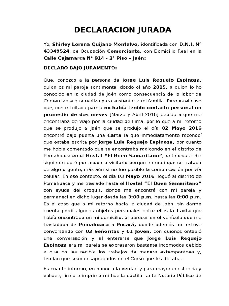 Jorge Luis Requejo Espinoza | PDF