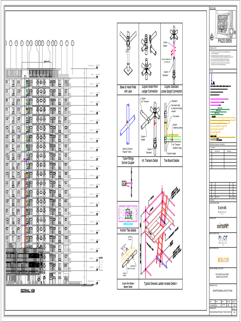 Scaffolding Design For High Raise Building | PDF | Scaffolding | Crafts