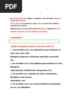 Lengua. Apuntes de Palabras Con C, CC, Z y D | PDF | Comunicación ...