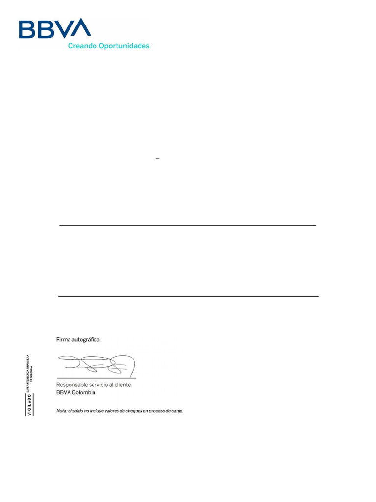 SOPORTE CUENTA EMBARGADA BBVA- JOSE RODELO | PDF