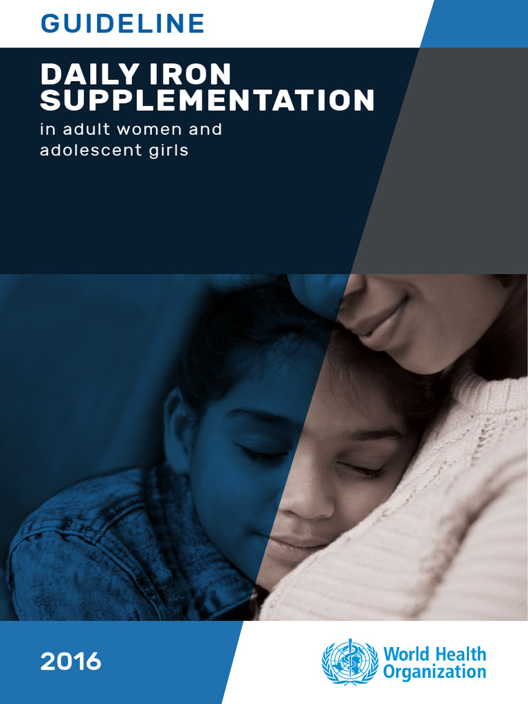 Daily Iron Supplementation Adult Women and Adolescent Girls | PDF ...
