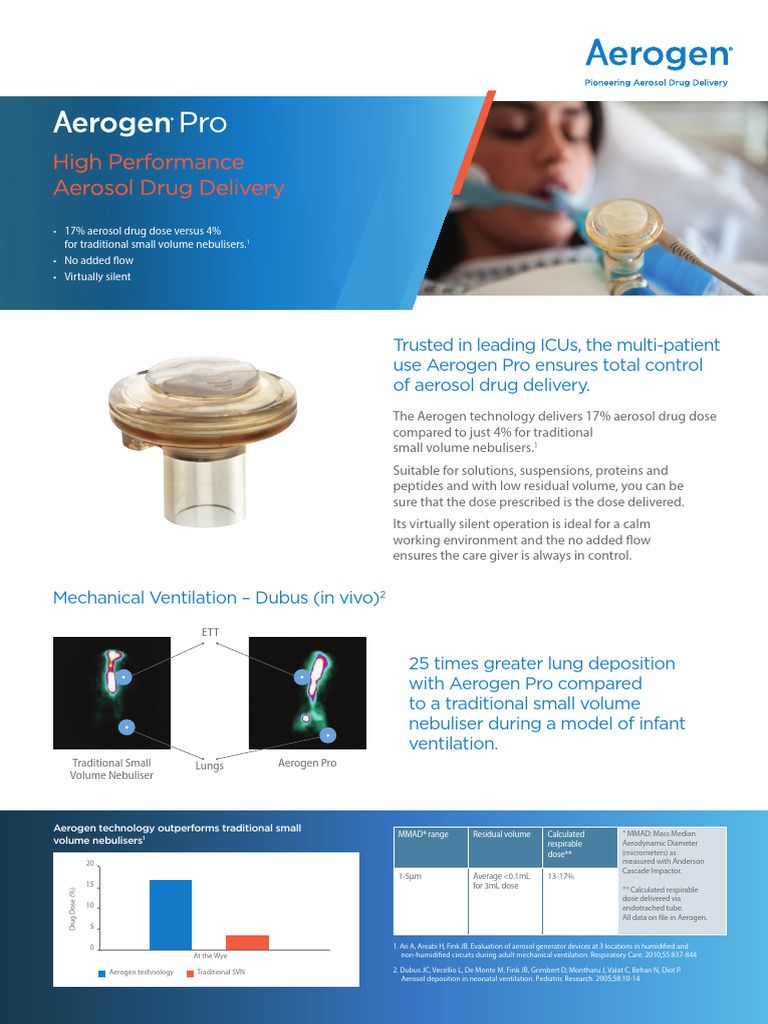 Aerogen Pro: Advanced Aerosol Delivery | PDF | Aerosol
