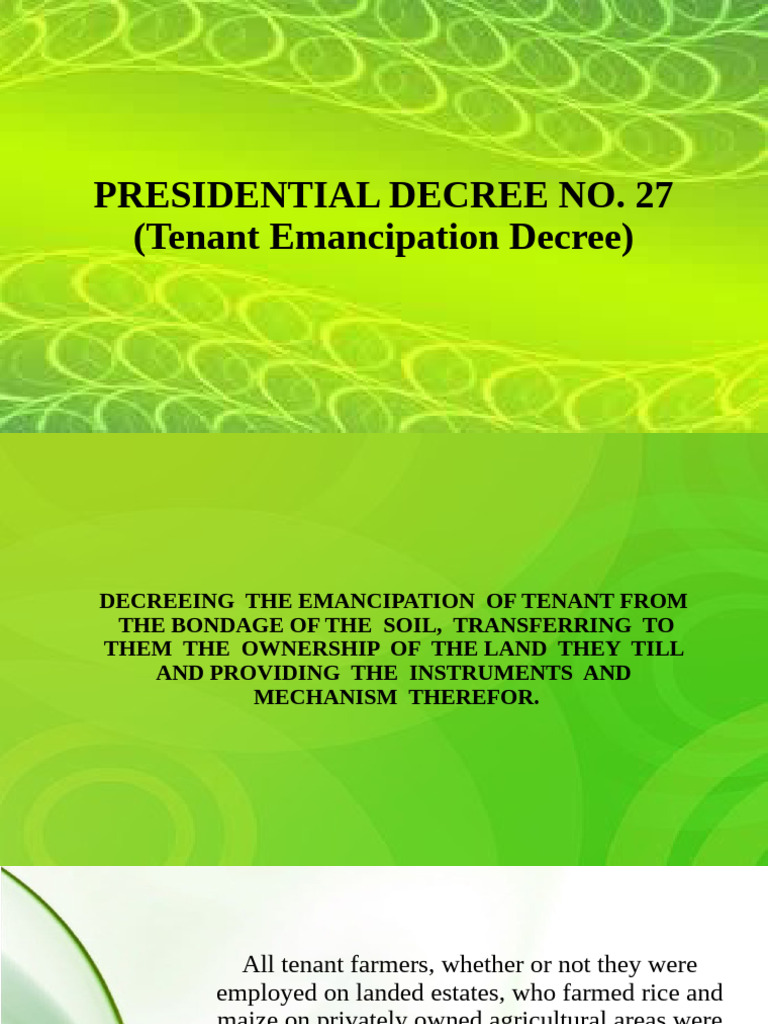 Presidential Decree No.7 | PDF
