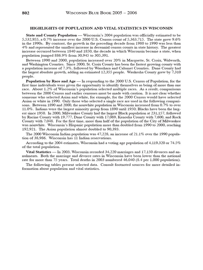 860 - Population and Vital Statistics | PDF | Race And Ethnicity In The ...
