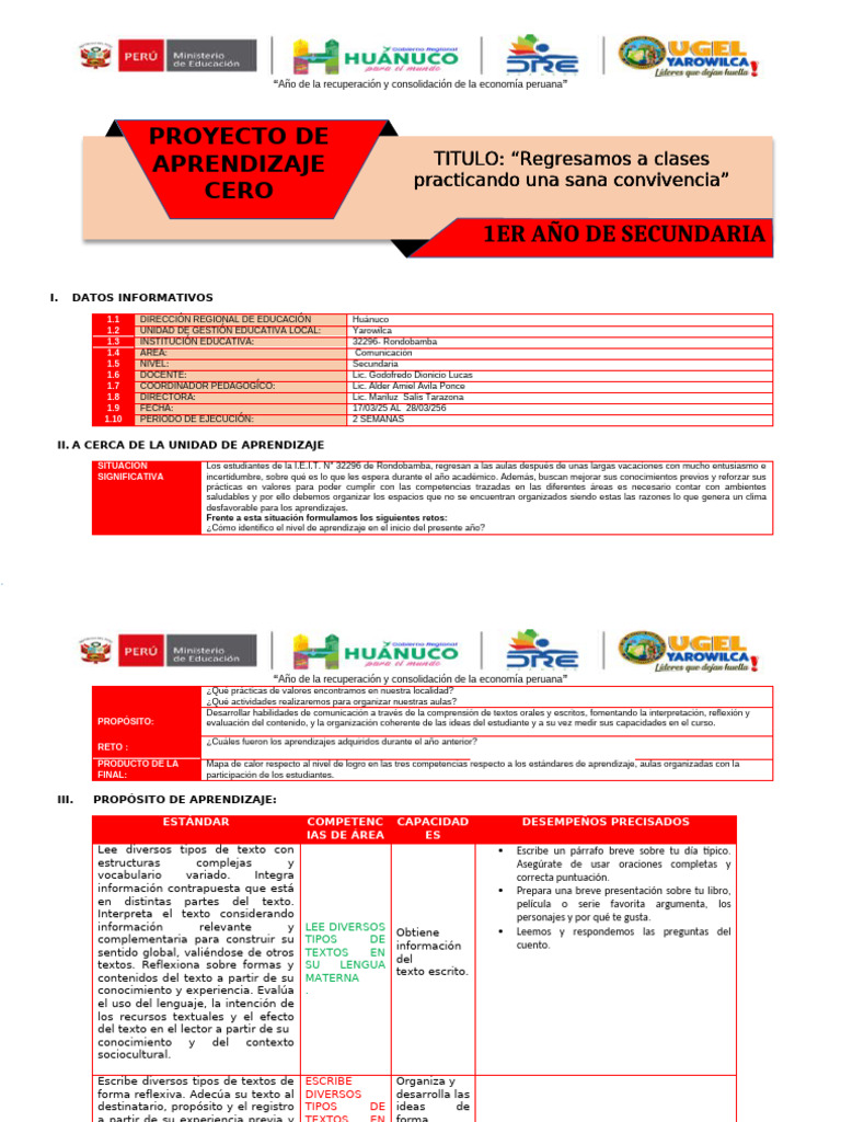 Proyecto Cero..... Primero | PDF | Aprendizaje | Maestros