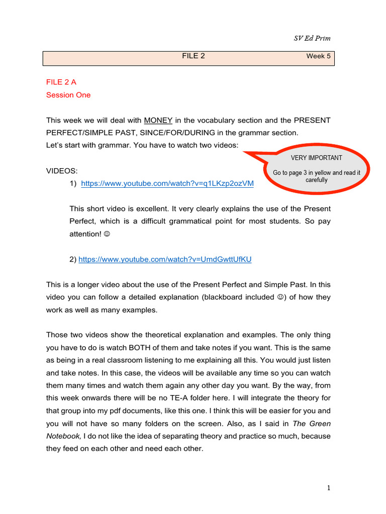 File 2A Session One | PDF