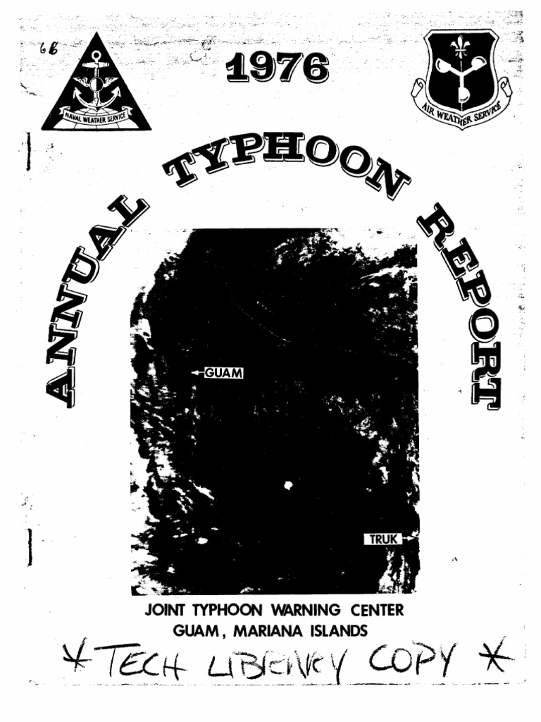1976 Atcr | PDF | Tropical Cyclones | Weather Forecasting