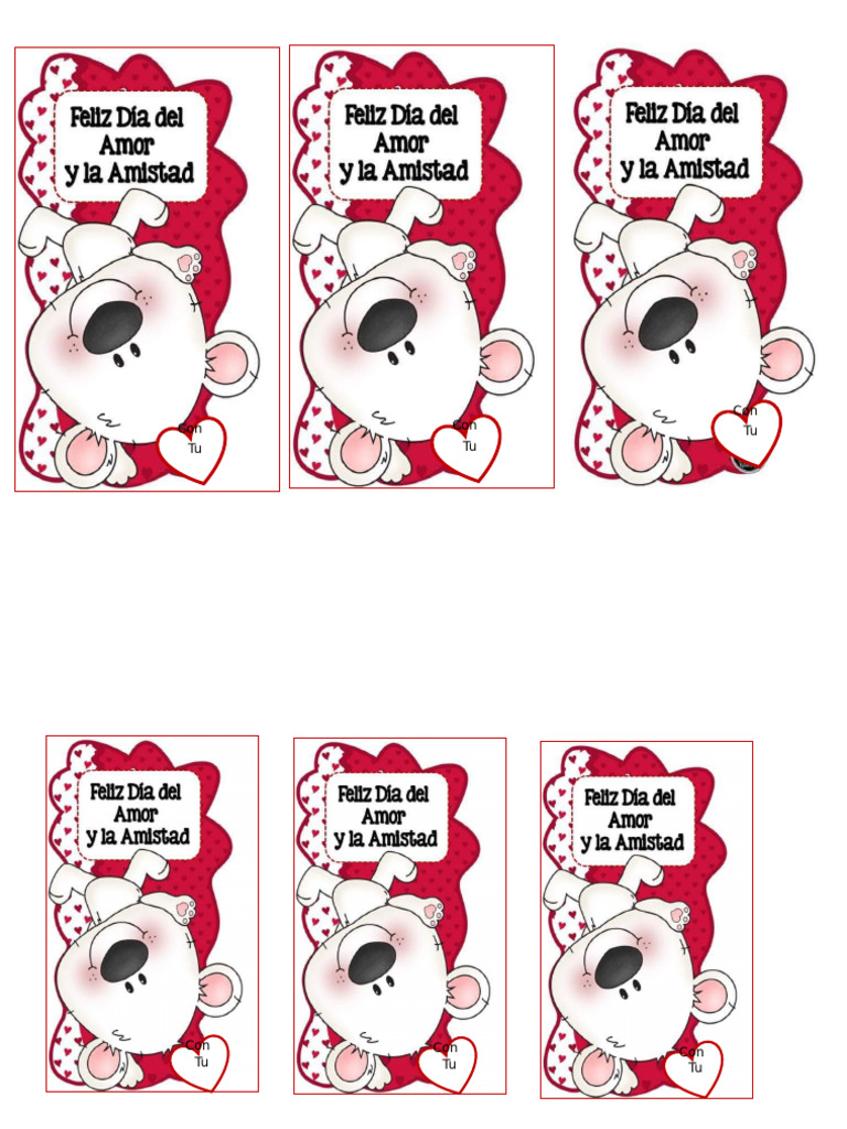 Amor y Amistad Separadores | PDF