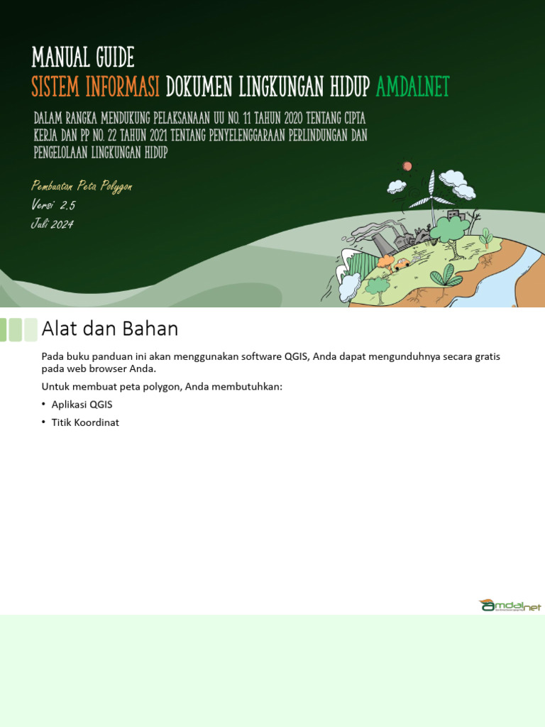 Manual Guide Pembuatan Peta Tapak Proyek 1 | PDF