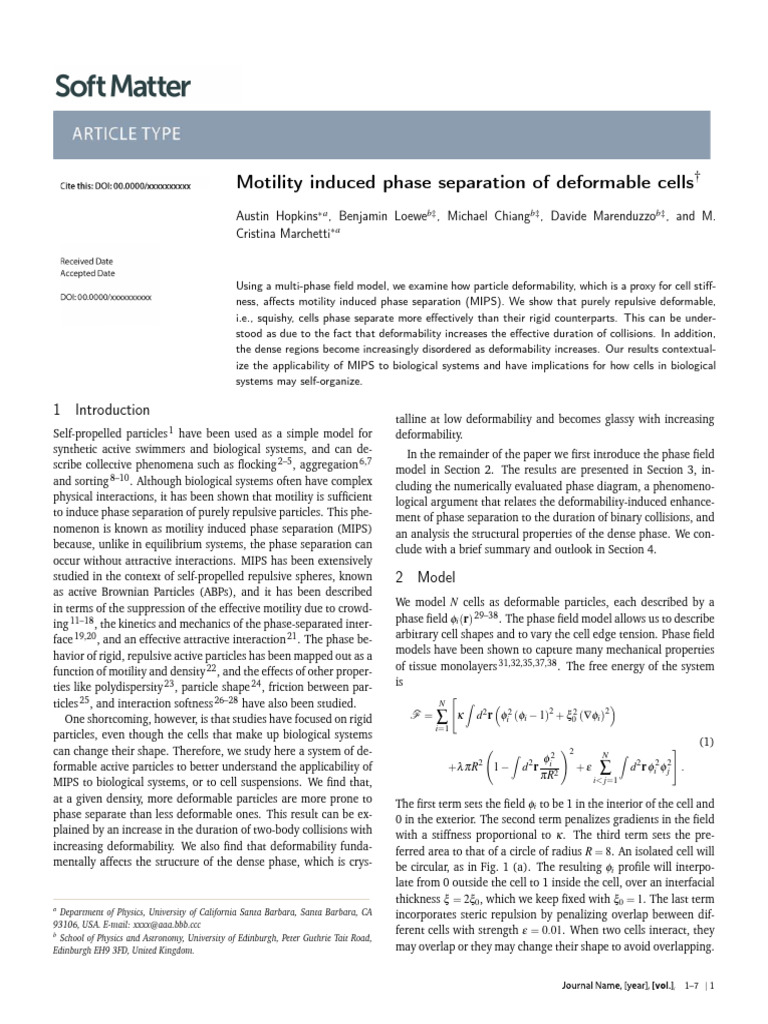 Hopkins Et Al. - 2023 - Motility Induced Phase Separation of Deformable ...