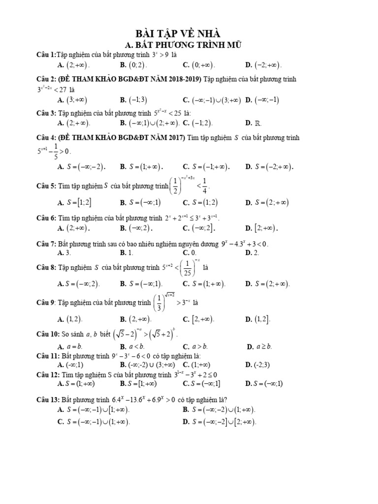 BTVN - Giải BPT | PDF