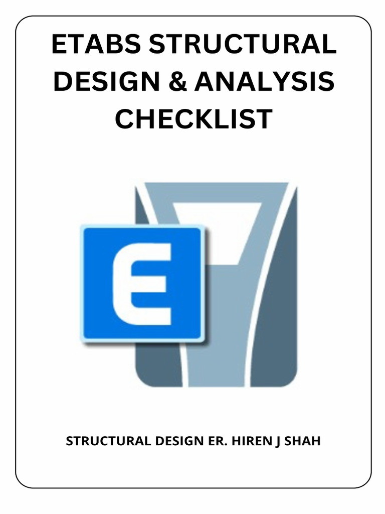 Etabs Checklist | PDF