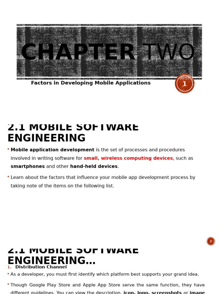 Chapter 2 Factors in Mobile App Development | PDF | Mobile App | Speech ...