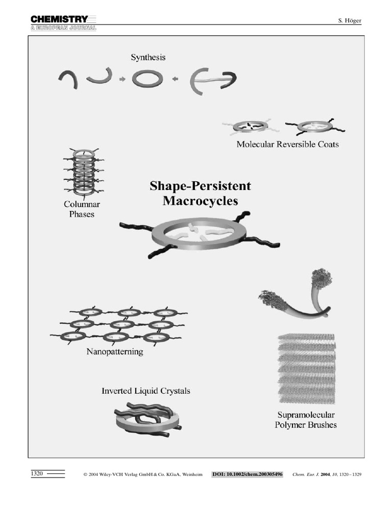 Shape-Persistent Macrocycles: From Molecules To Materials | PDF ...