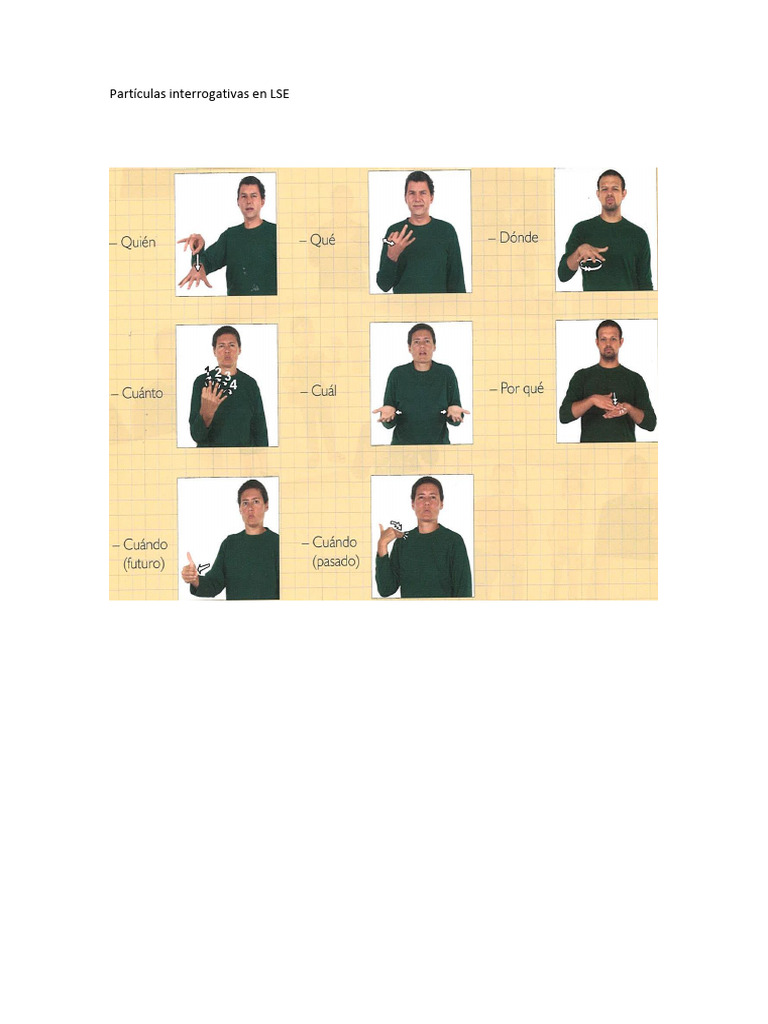 Partículas Interrogativas en LSE (2) | PDF