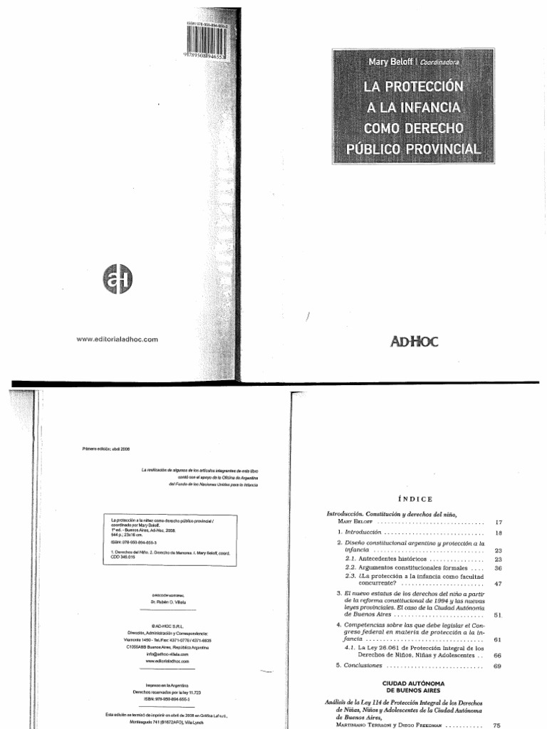 Beloff, Mary, Constitución y derechos del niño, en Beloff M. -Dir-,La ...