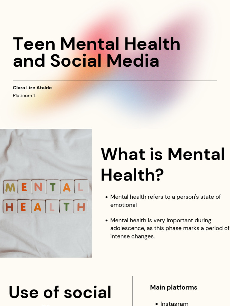 Teen Mental Health and Social Media PDF | PDF