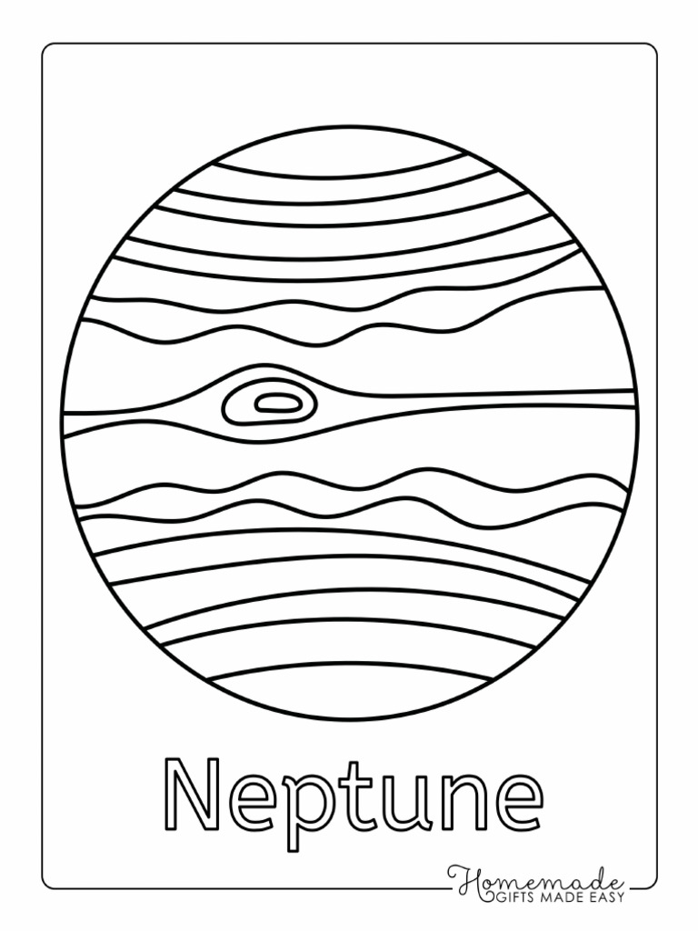 Planet Coloring Pages Neptune | PDF