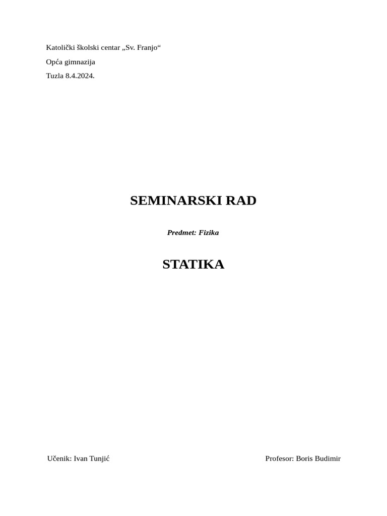 STATIKA | PDF