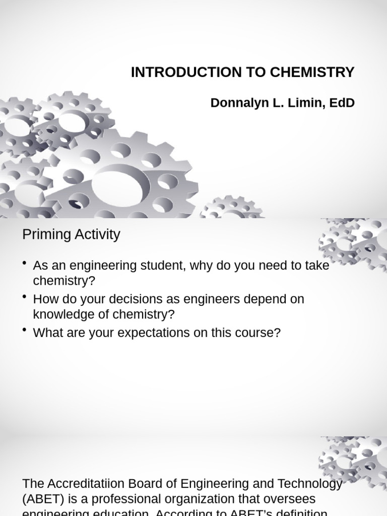 Introduction To Chemistry | PDF | Chemistry | Matter