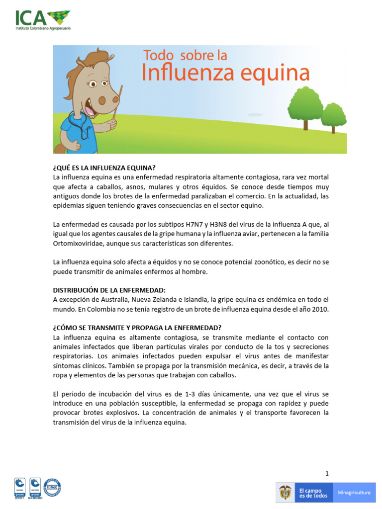 Todo Sobre Influenza Equina | PDF | Influenza | Virus