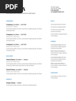 Yale SOM Resume Template | PDF | Titles | Educational Assessment And ...