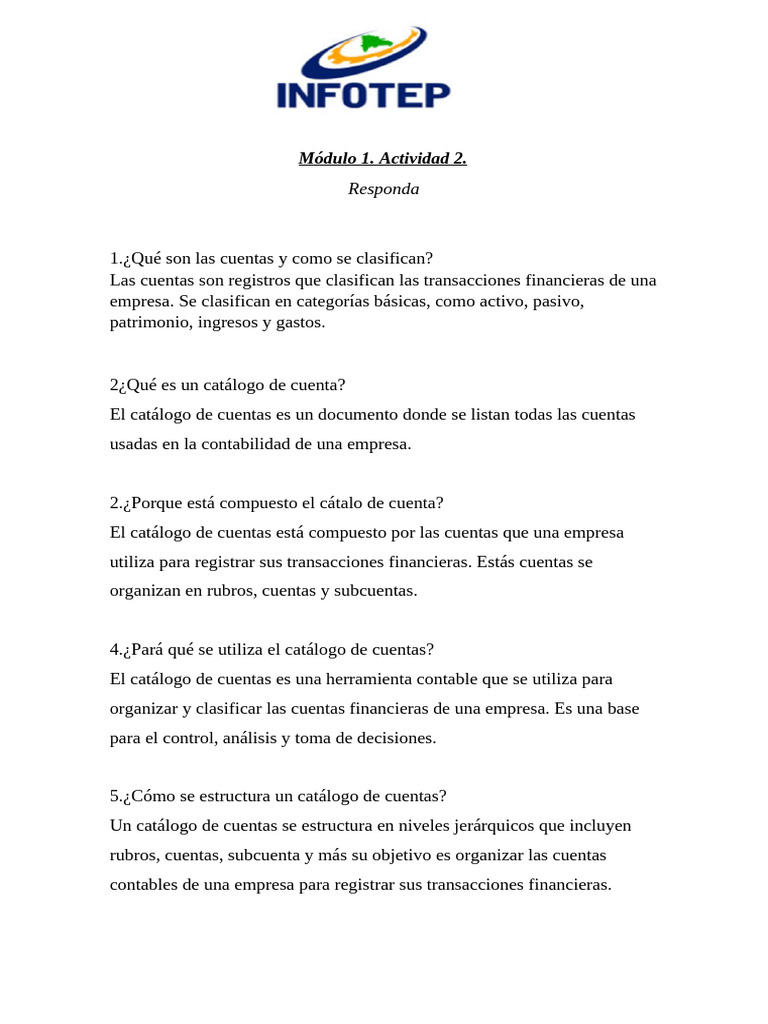 Módulo 1, Actividad 2 | PDF