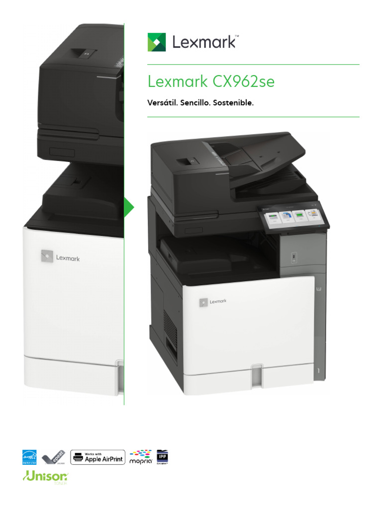 CX962se-Brochure | PDF | Impresora (Computación) | Fax